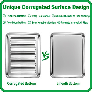 CEKEE Baking Sheet with Rack Set of 9 (3 Cookie Sheets + 3 Baking Racks + 3 Mats), Stainless Steel Baking Sheet Cooling Rack with Baking Mat Set, Baking Pans Set - Heavy Duty & Dishwasher Safe