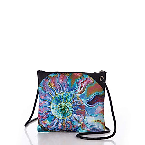 Sea Bags Recycled Sail Cloth Multicolor Nautilus Slim Crossbody Bag Crossbody Bags for Women Travel Purse