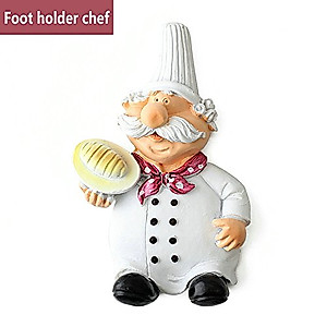 MAYAGU 2PCS Wall Decor Strong Stick Hooks Cartoon Chef Power Cable Plug Housing Hanger