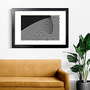 Annecy 16x24 Frame Black 1 Pack, Classic 16x24 Picture Frame Display 12x18 Pictures with Mat or 16x24 without Mat, Horizontal and Vertical for Wall-Mount, Decorate Home and Office with Large Paintings