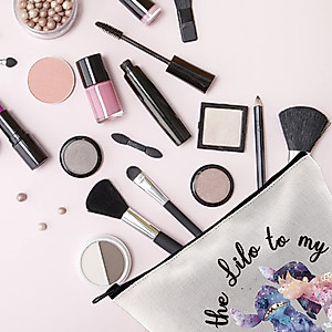 TSOTMO Hawaiian Trip Inspired Gift Funny Cartoon Makeup Bag Cartoon Love Gift For friend (to my Stitch)