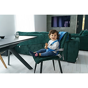 Matthew&Marie Portable Baby Chair Safety Seat Harness (Blue) Baby Safety Harness for Kids and Toddlers - Child Harness for Travel, Home, Restaurant - Universal Size - Color Blue