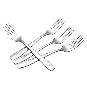 Nicesh 16-Piece Stainless Steel Dinner Forks, 8.19-Inch Kitchen Silverware Dinner Forks