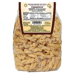 Mantova Organic Italian Specialty Pasta, Caserecce (2 packs of 1 lb. each) - Artisan Pasta, Non-GMO, Vegan, Kosher Certified, and Imported From Italy, Premium Quality