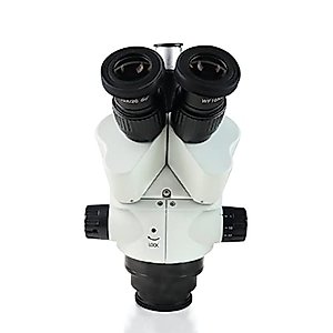Parco Scientific PZFL Lockable Zoom Stereo 0.7-4.5X Simul-Focal Trinocular Microscope Head | 10x WF Eyepiece, 7X-45X Magnification