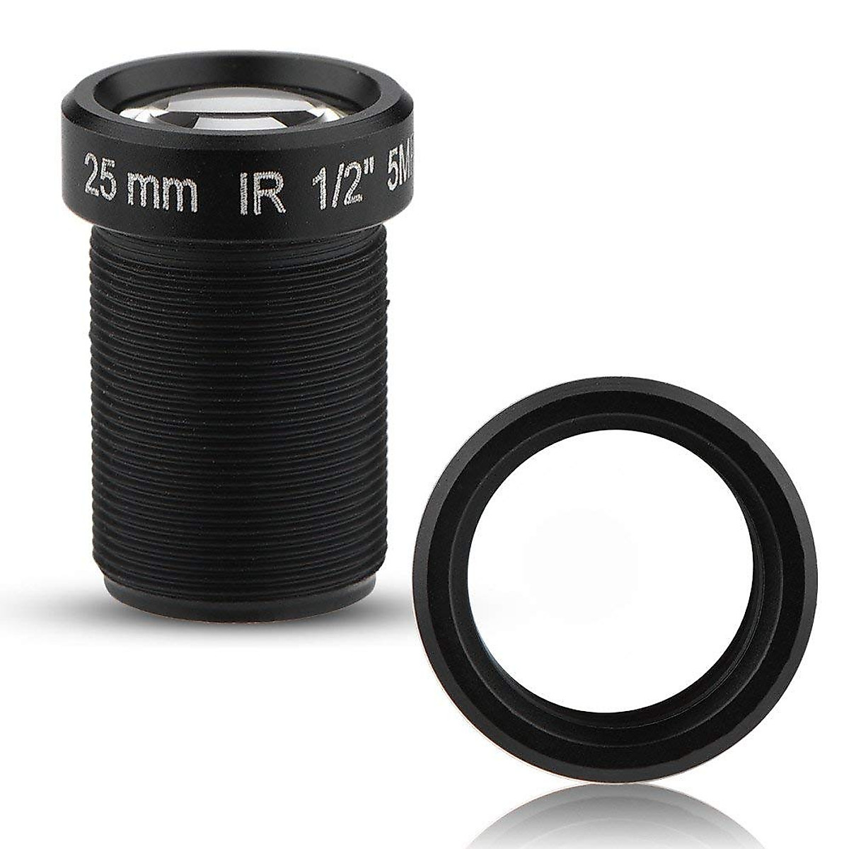 25mm CCTV Camera Lens Super Clear 5 Million Pixels 1/2'' Security Camera Lens for XiaoMi, for Firefly, for SJCAM and Other IP Cameras Default