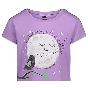 Lyrics by Lennon and McCartney Lennon & McCartney Infant Baby Girls 5 Pack T-Shirts The Beatles 18 Months