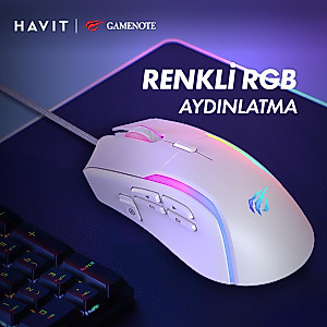 havit MS1033 Gaming Mouse (White)