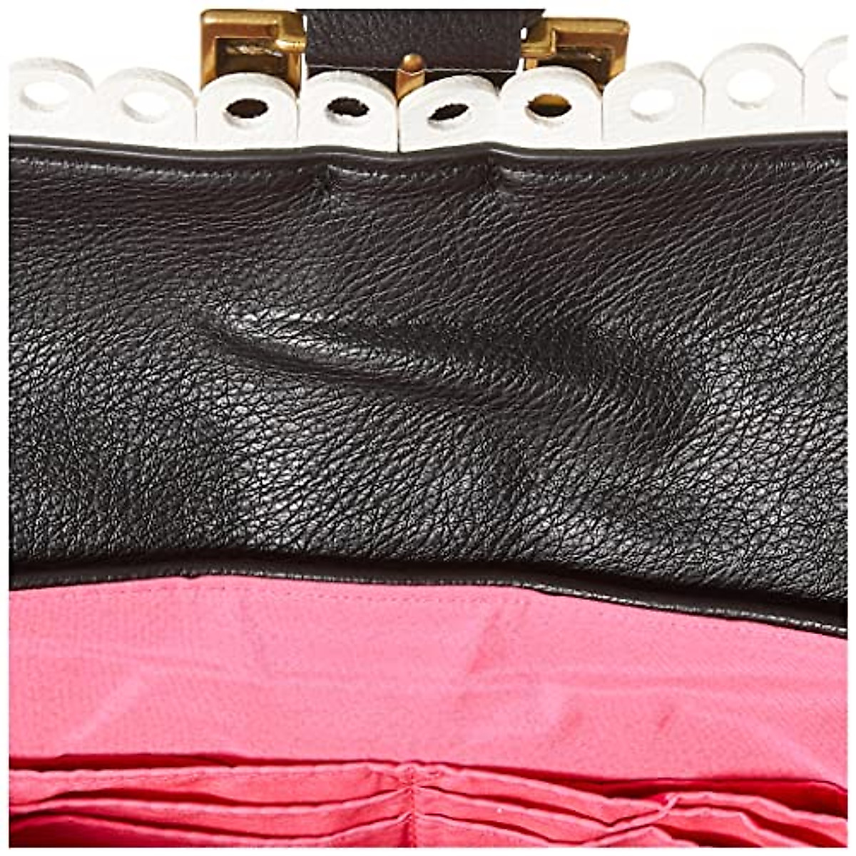 Betsey Johnson Buckle Up Convertible Clutch, Black