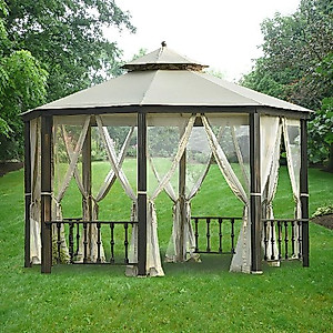 Garden Winds GO Octagon Gazebo Replacement Canopy Top Cover - RipLock 350