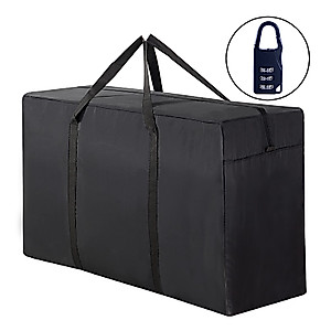 SANSAM Extra Large Heavy Duty Moving Bag, 3 Packs Waterproof Duffle Bag with Zippers for Travelling, Alternative to Moving Boxes,145L Oxford Clothes Storage Tote Bags for Space Saving