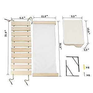 KOOPRO Cat Wall Shelves Furniture Bed, Cat Perch Wooden Cat Steps Climbing Bridge Wall Mounted Solid Wood Cat Tree for Indoor Large Cats Kittens for Sleeping, Playing, Climbing, Lounging