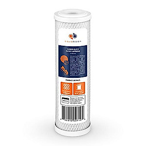 Aquaboon Set of 20 Sediment/Carbon 5 Micron Water Filter Catridges, Universal 5 Micron 10 x 2.5 inch Cartridge, Compatible with DWC30001, WFPFC8002, FXWTC, WHEF-WHWC, WHKF-WHWC,Pentek DGD series,RFC