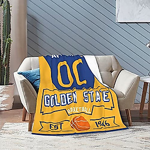 Custom Throw Blankets for Bed Personalized Basketball City Fans Gift Winter Summer Fleece Blanket Name and Number, 30"x40", 50"x60"