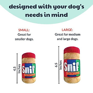 H&K for Dogs Power Plush | Snif (Small) | Funny Dog Toy | Dog Toy with Squeaker | Dog Gift | Fun, Durable, and Safe | Squeaky Dog Toy