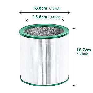EGR Replacement Air Purifier Filter for Dyson Tower Purifier Pure Cool Link TP01, TP02, TP03, BP01. Compatible with Dyson HP01, HP02, DP01 Desk Purifiers