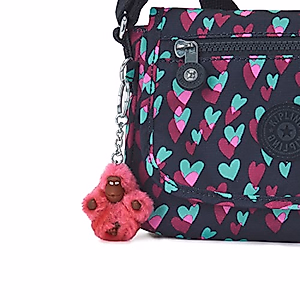 Kipling Women's Sabian Mini Crossbody, Lightweight Everyday Purse, Shoulder Bag, Tender Hearts