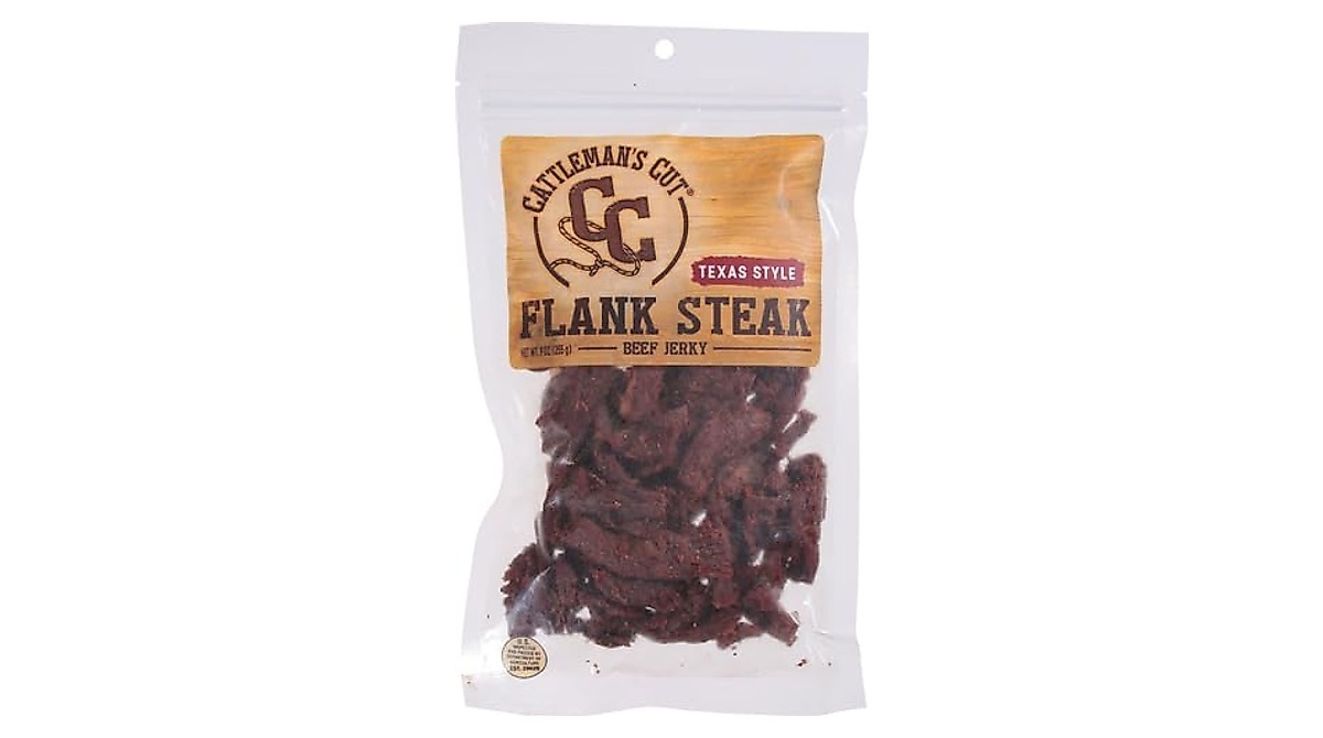 Cattleman's Cut Texas Style Flank Steak Jerky - 9 Ounce Premium Beef