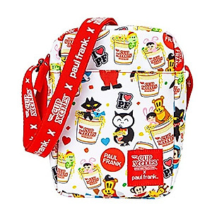 Nissin Cup Noodles Crossbody, White, One Size