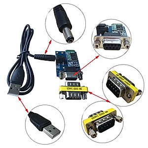 DSD TECH SH-B23A Bluetooth 2.0 to RS232 Serial Adapter with DB9 Converter
