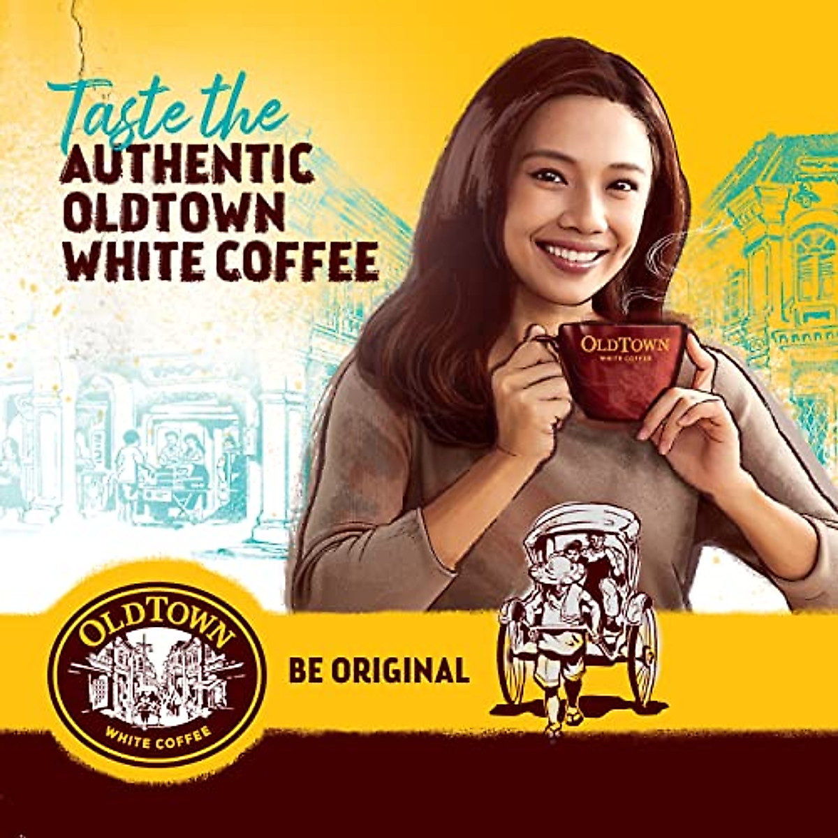 OLD TOWN 3 in 1 Classic White Coffee, 21.2 Ounce