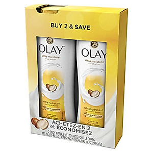 Body Wash for Women by Olay, Body Wash with Shea Butter - 16 Fl Oz- (Pack of 2)