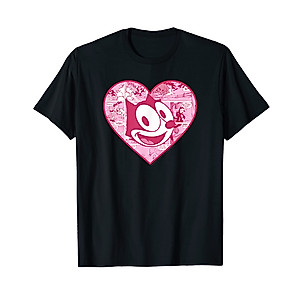 Felix the Cat Heart Comic Fill T-Shirt