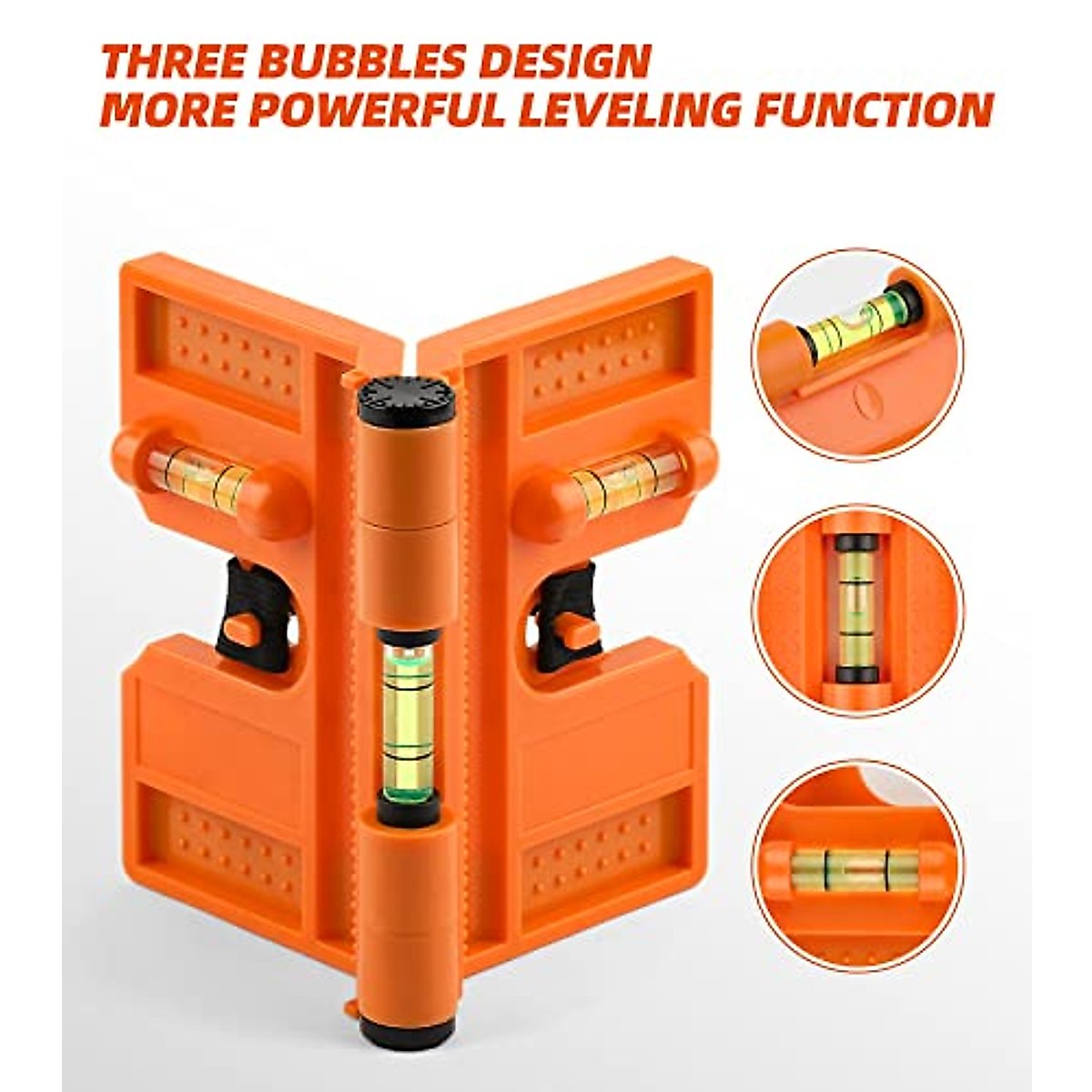RONGPRO Magnetic Post Level, Folding Magnetic Post Level with Elastic Loop for Hands-free Work