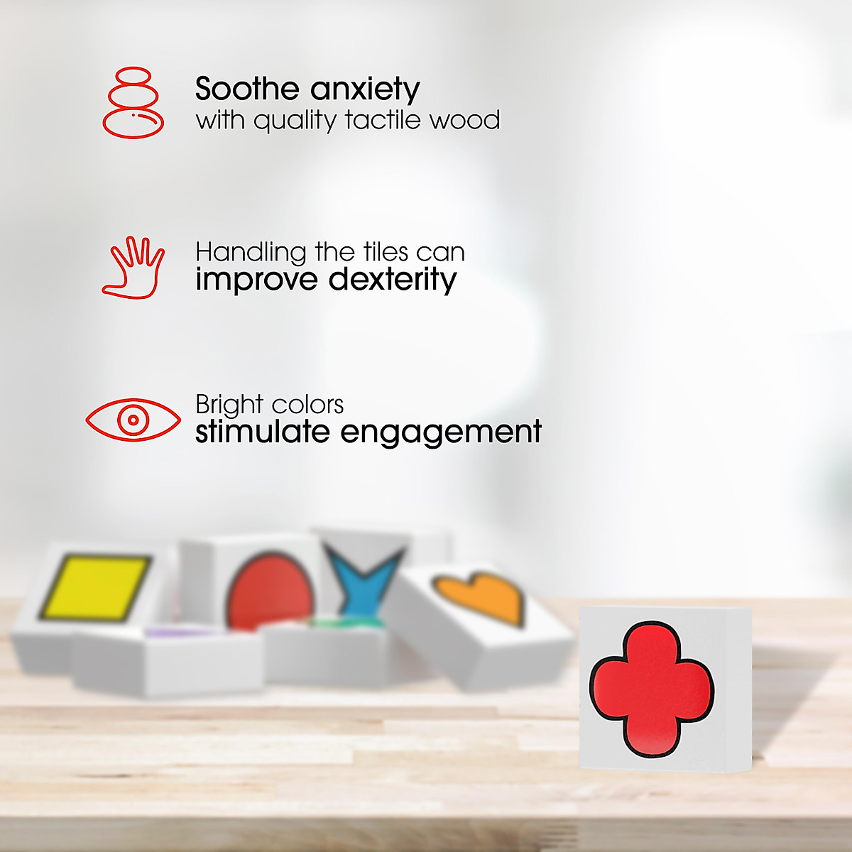 Keeping Busy Match The Shapes Wooden Game for Older Adults with Dementia - Matching Pairs Board Game - Cognitive Games for Elderly - Engaging Alzheimers and Dementia Activities for Seniors