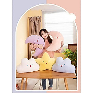 Baiyuruodie Plush Flower Pillow, Cushion, Office Cushion, Home Decoration, (45cm（17.7inch）, Purple)
