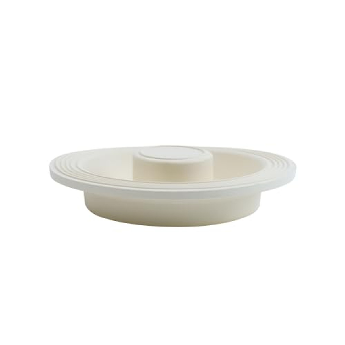 Faotup 2Pcs White Rubber Sink Stoppers Bathtub Stoppers Sink Stopper for Bathroom Laundry Drain Sink Stoppers Universal, 4.01"x4.01"x0.98"