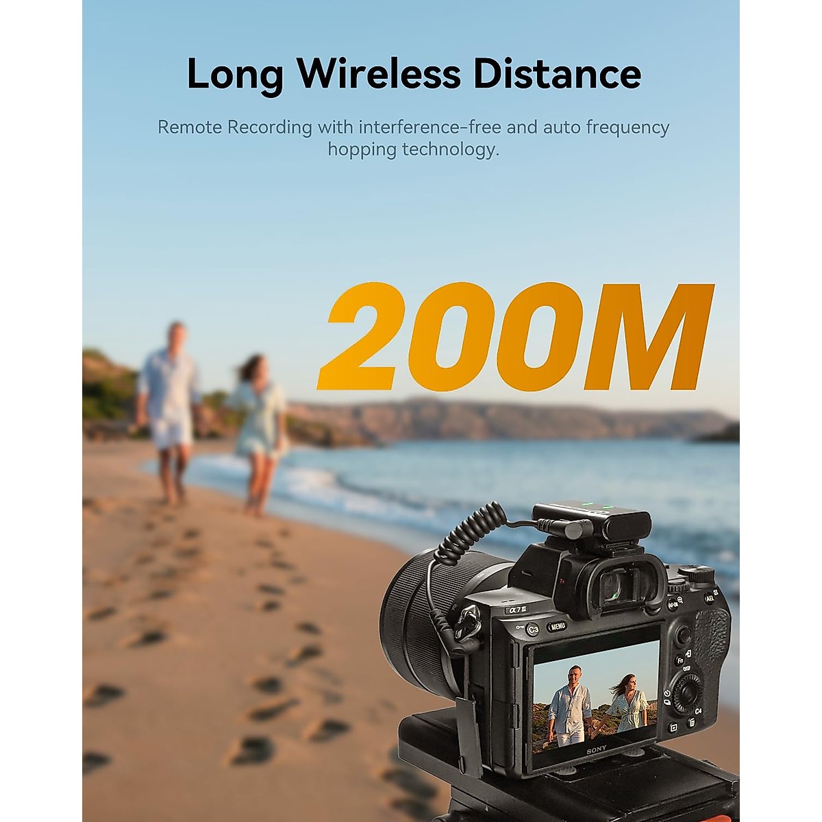 Hollyland Lark M1 Wireless Lavalier Microphone with Noise Cancellation, 656ft Transmission,8H Battery Life, Compact Wireless Lapel Microphone System for DSLR Cameras/iPhone/Android/Live Streaming