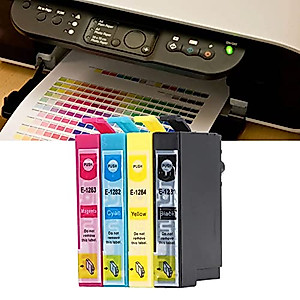 Hilitand 4Pcs Printer Cartridge Print Cartridge with Ink Simple Installation Printing Ink Cartridge for Office Print Photos, Test Papers, Documents