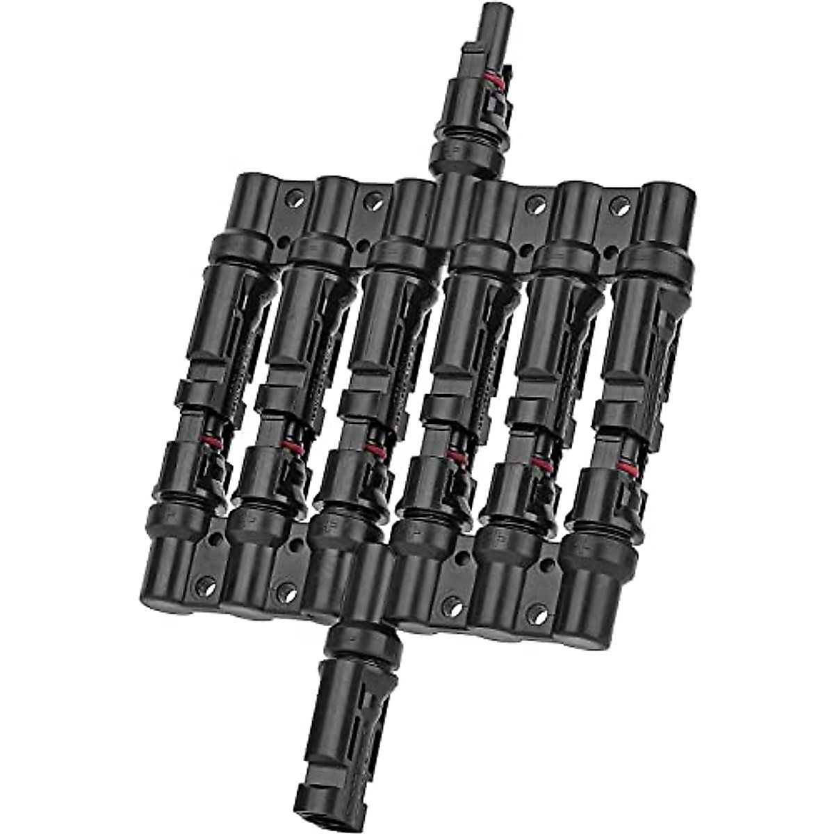 Jtron Solar Branch Connectors Branch Y Connector in Pair MMMMMMF+FFFFFFM for Parallel Connection Between Solar Panels (6)