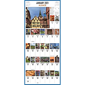 365 Days in France Picture-A-Day Wall Calendar 2021