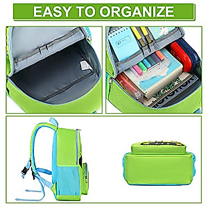 LOIDOU Toddler Backpack Boys 15 Inch Kids Preschool Kindergarten School Backpack with Lunch bag Book Bag for Daycare Nursery Travel，Fits 3 to 8 years old