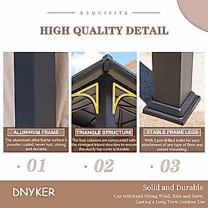 Metal Gazebo 10' x 12' W/Double Steel Roof, Permanent Anti-Rust Coating Iron Hardtop Outdoor Gazebo w/Curtains and Netting for Patio Backyard Garden Lawn Deck, w/Hook Design