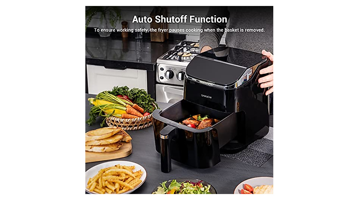 Sakuchi 5.8Qt Air Fryer - 10-in-1 Digital Cooker
