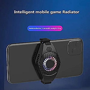 JYXDKD Universal Mobile Phone Cooler Adjustable Cooler Portable Heat Sink Cooling Fan Game Pad Holder