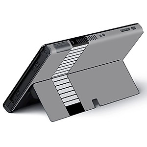 PlayVital Full Set Protective Stickers for Nintendo Switch OLED Model, Customized Vinyl Decal Skins for Switch OLED Console & Joycon & Dock & Grip - Classics NES Style