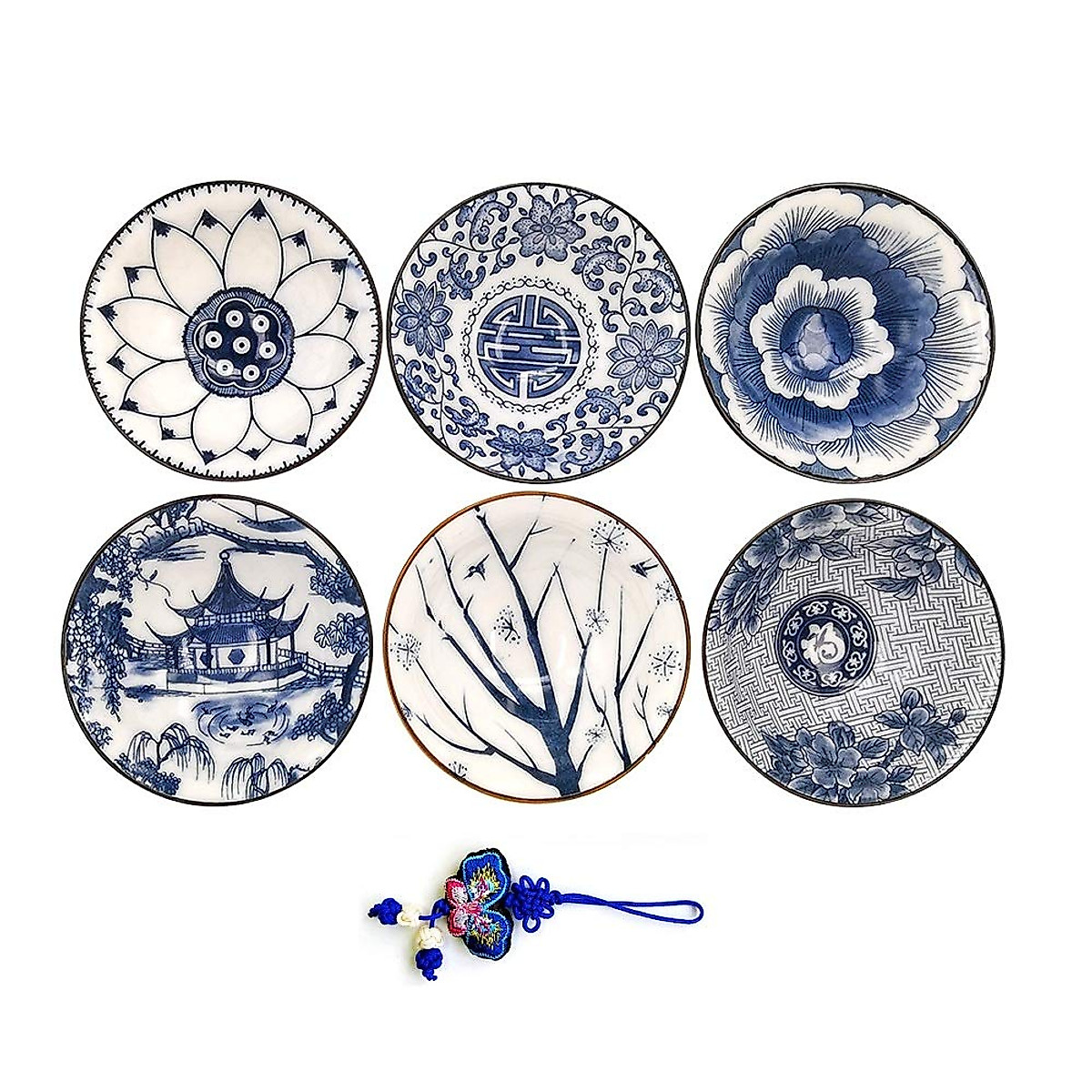 Kungfu Teacup,Chinese Long-Quan Celadon Teacup,Set of 6