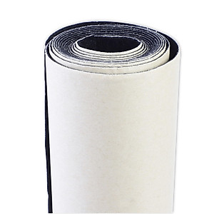 Adhesive Velvet Roll of Fabric for Crafts (17.7 x 78.7 in, Black)