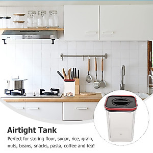 OSALADI 1pc Spiral Storage Tank Rice Storage Tank Airtight Tank containers with lids Flour kitchen storage container vacuum seal containers storage container with lid pp food rack dry food