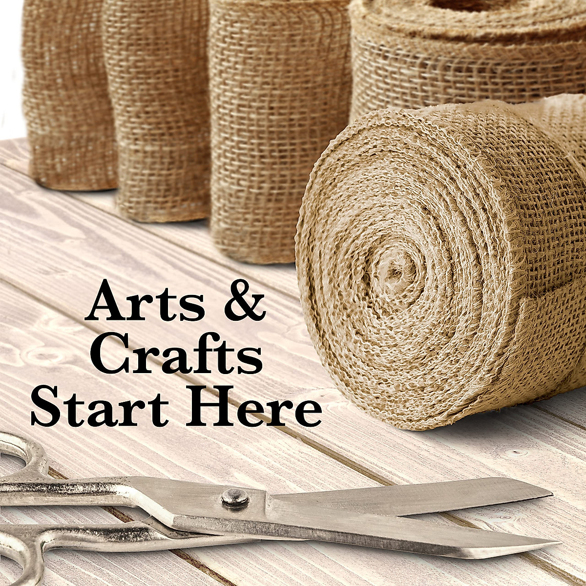 Burlap Ribbon 3 Inch Wide - Burlap Roll Fabric Ribbon, 10 Yard Burlap Ribbon for Crafts, Burlap Flower Wrap, Rustic Ribbon for Gifts, Holidays and Decorations