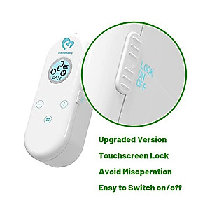 Bellababy Pocket Breast Pump, Closed System Portable and Rechargeable Double Electric Breast Pump, Touch Screen LED Display,Quiet Handheld Pain Free,24mm Detachable Flanges