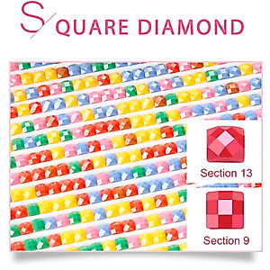 Huacan Diamond Painting Kits for Adults Square Full Drills Home Wall Decor Angel Pattern,30x40cm/11.8x15.8in