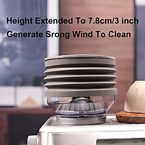 Silicone Bellow Compatible for Breville Barista Express, Single Dose Hopper for Breville Espresso Machine With Grinder - Extended Version