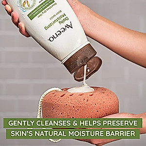 Aveeno Daily Moisturizing Body Wash for Dry, Sensitive Skin, Oat Body Wash Nourishes Dry Skin With Moisture, Soothing Prebiotic Oat & Rich Emollients, Light Fragrance, Twin Pack, 18 Fl. Oz