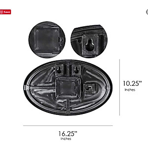 Parts & Accessories LED Light Rope Sign, Electric Red LED Light Rope with Neon Effect Outlines Sign, 16” Oval Shaped, Officially Licensed, Plug-in or Battery Powered Wall Decor