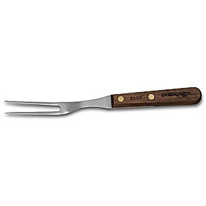 HIC Kitchen Dexter-Russell All-Purpose Fork, Stainless Steel with Walnut Handle, Made in the USA, 10-1/2